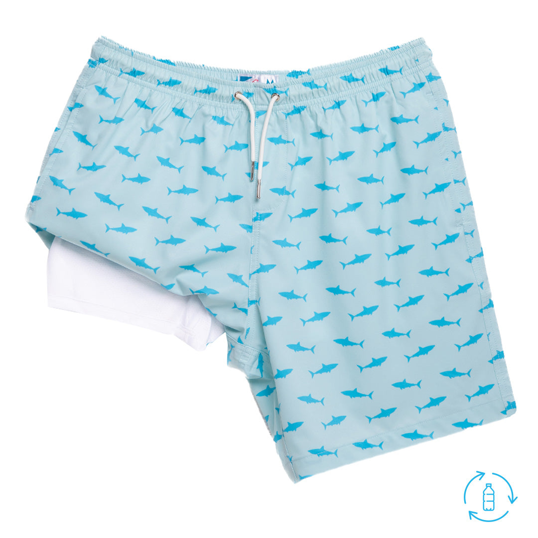 Long Swim Trunks with Compression Liner – Bermies